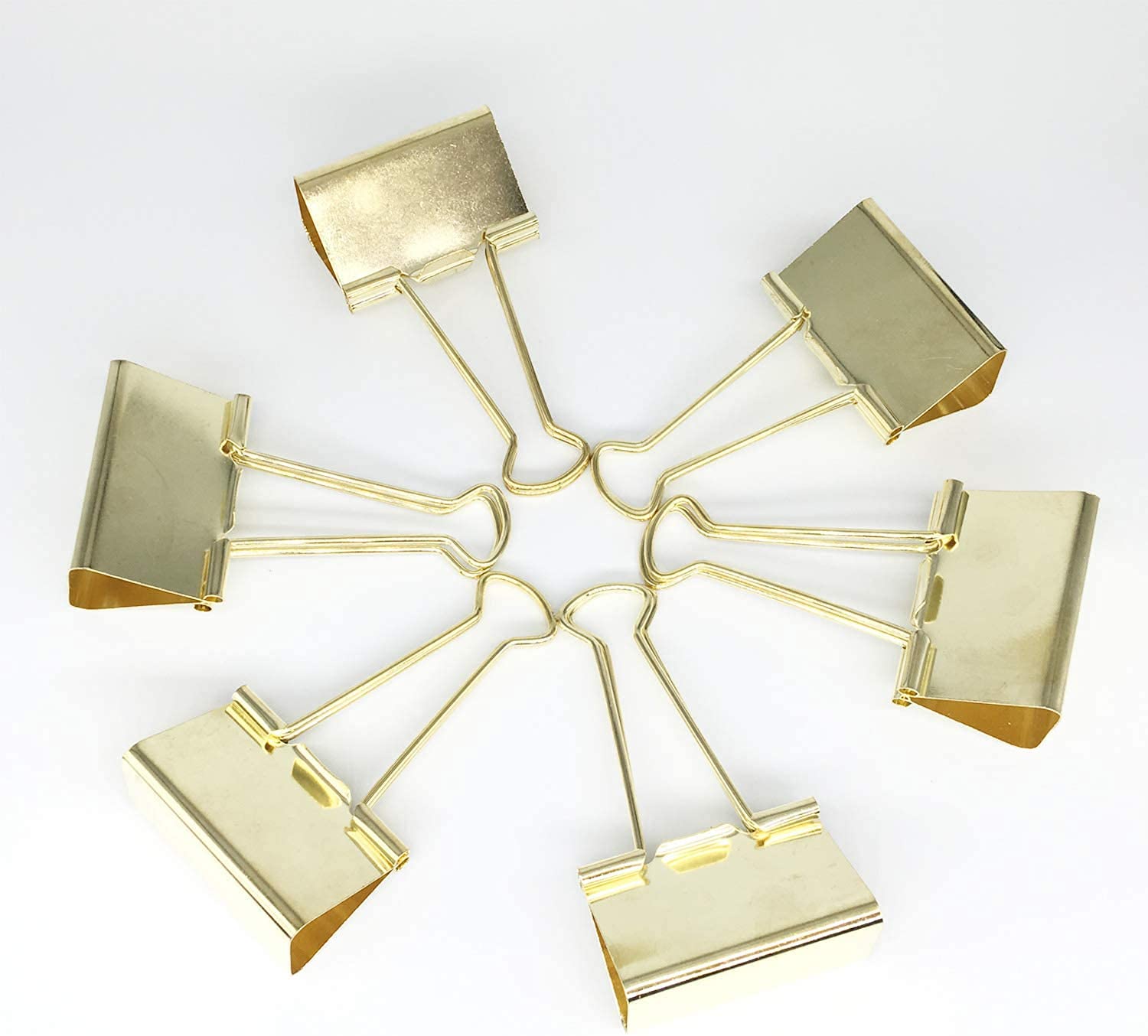 SMKT Binder Clips 25mm, Gold Color Binder Clips 48 Pcs Packs, 25mm ...