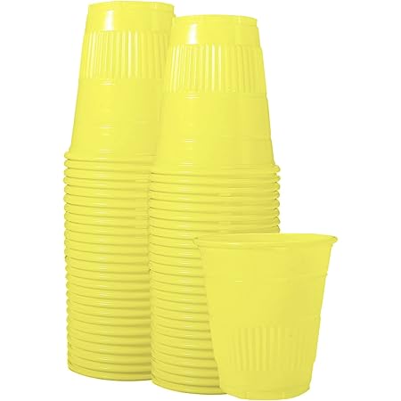 Amazon.com: PAMI Colorful 7oz Plastic Party Cups [Pack of 100 ...
