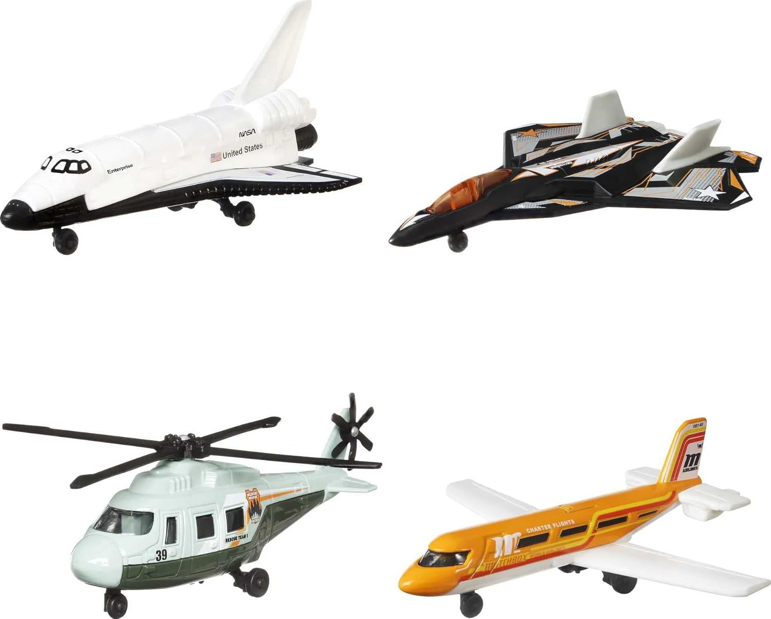 Amazon.com: Matchbox Sky Busters 4-Pack, 4 Toy Aircraft, Including ...