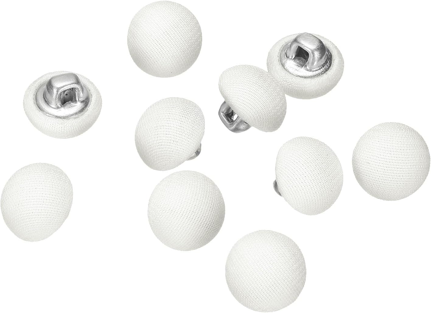 Amazon.com: HARFINGTON 10pcs 16L Fabric Cloth Covered Button 10mm 3/8 ...