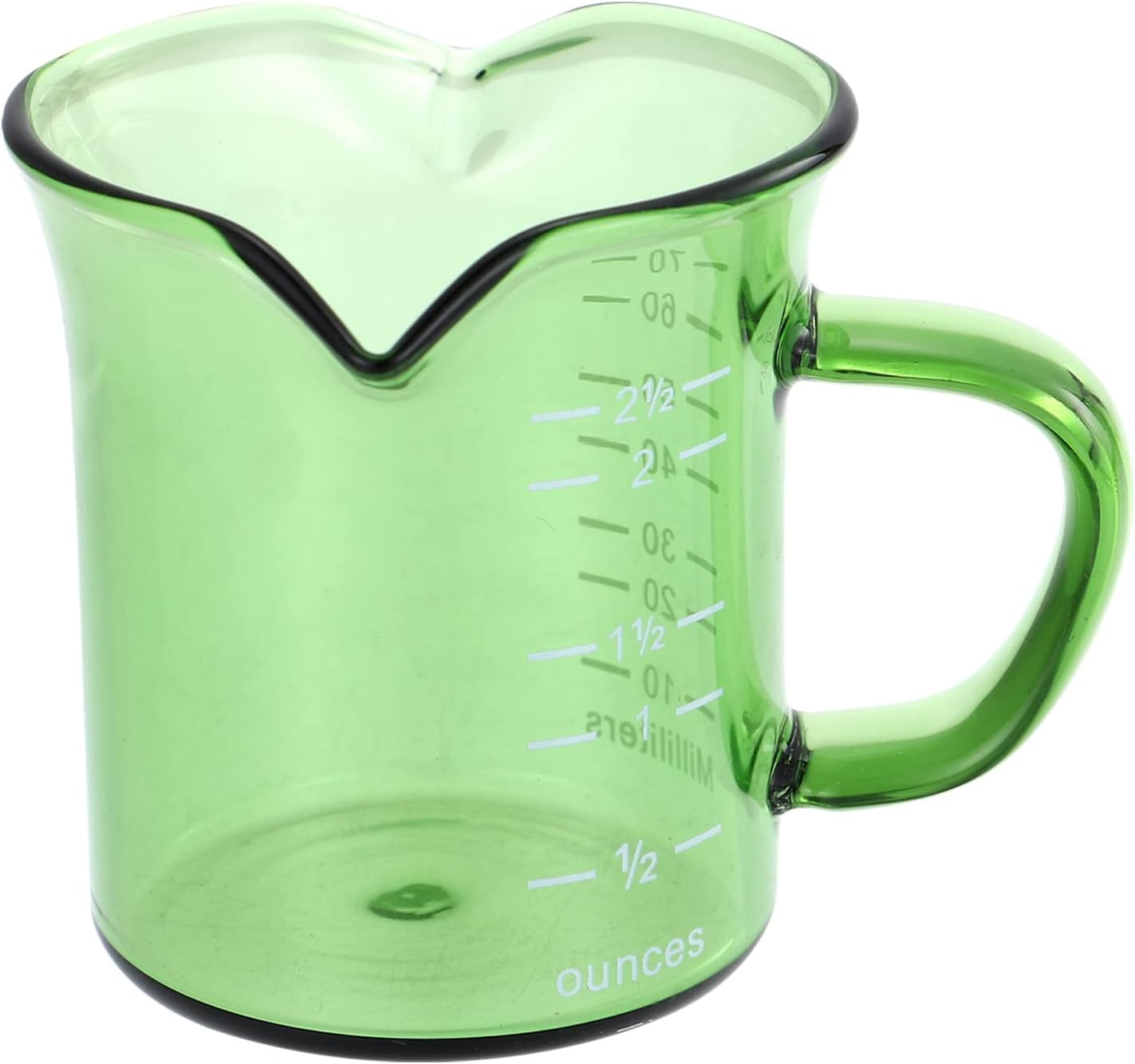 Amazon.com: Glass Measuring Cup for Coffee and Milk Lightweight Double ...