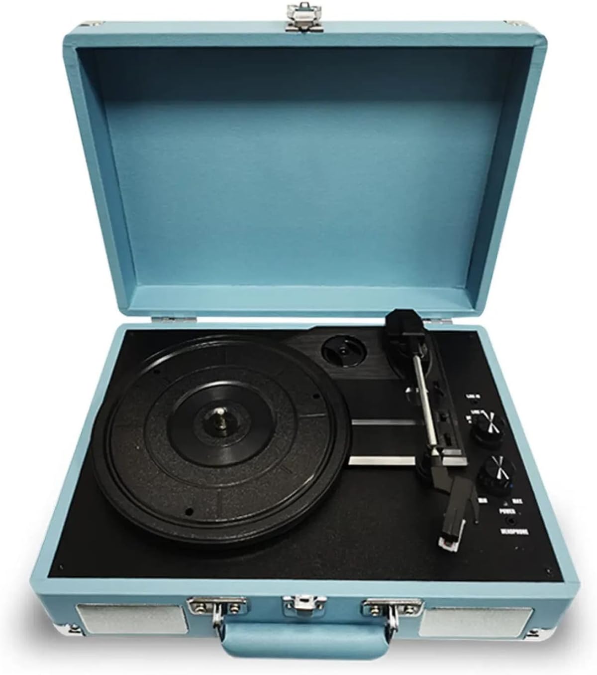 Amazon.com: Vinyl Record Player Portable Suitcase Record Player with ...