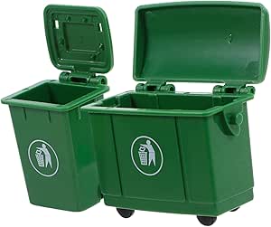 Amazon.com: LALADEFIEE Miniature Dollhouse Garbage Pail Realistic Mini ...