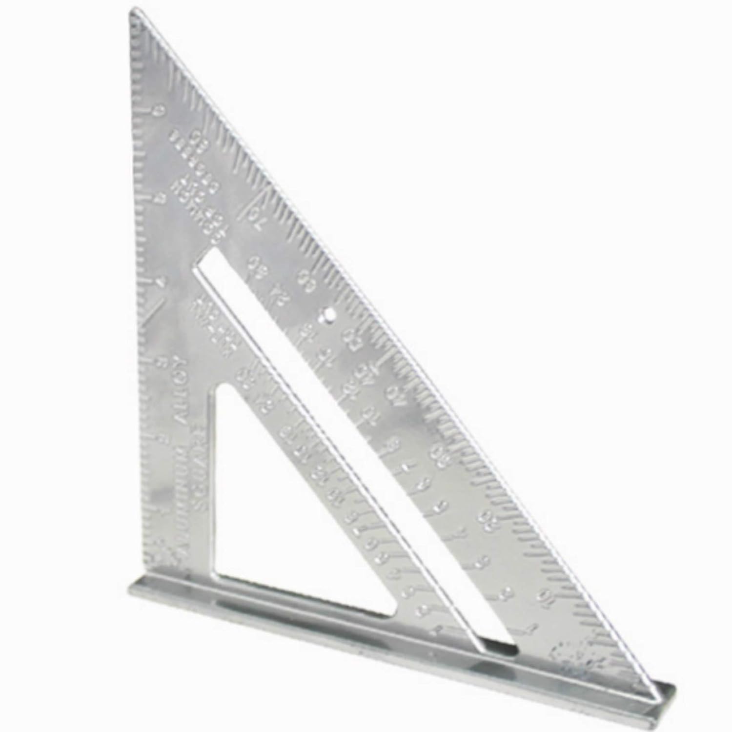 45 Degree Triangle Ruler Aluminum Alloy Angle Ruler Inch for Carpenter ...