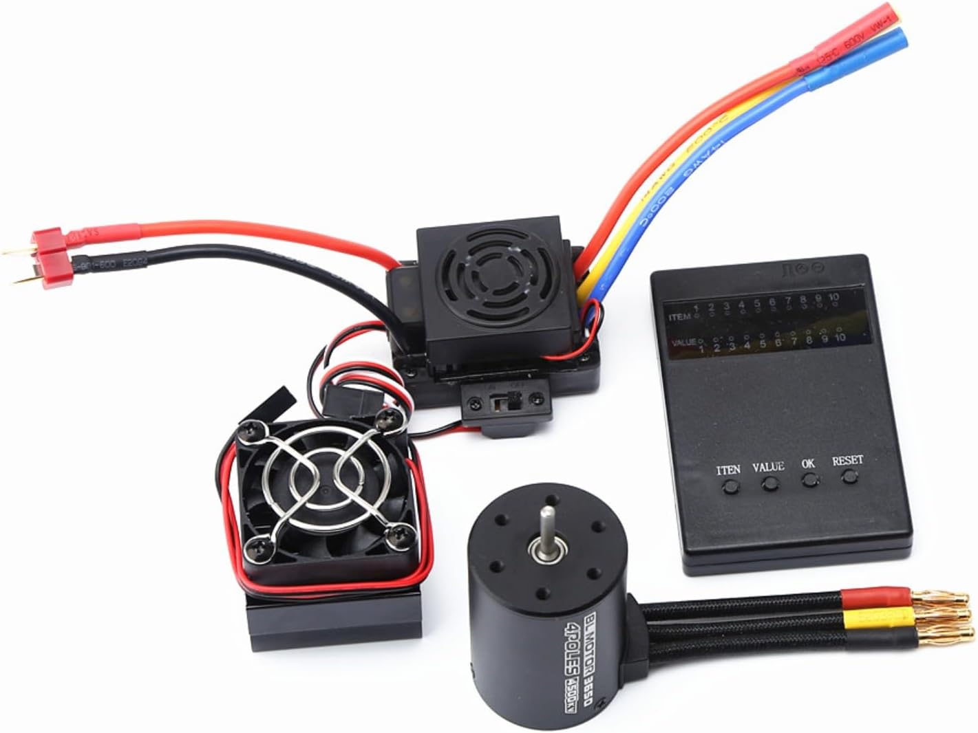 Amazon.com: GoolRC 3650 4500KV Brushless Motor with 60A ESC ...