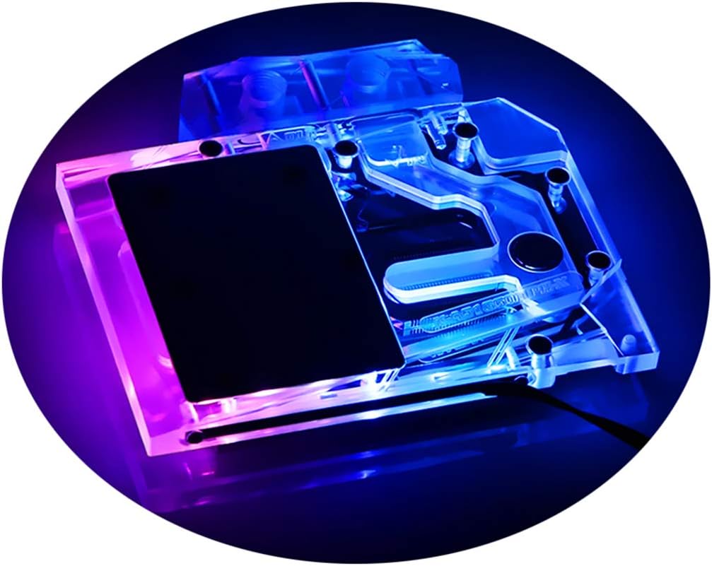 GPU Copper Waterblock G1/4 Threads Full Cover Water Cooling Water Block ...