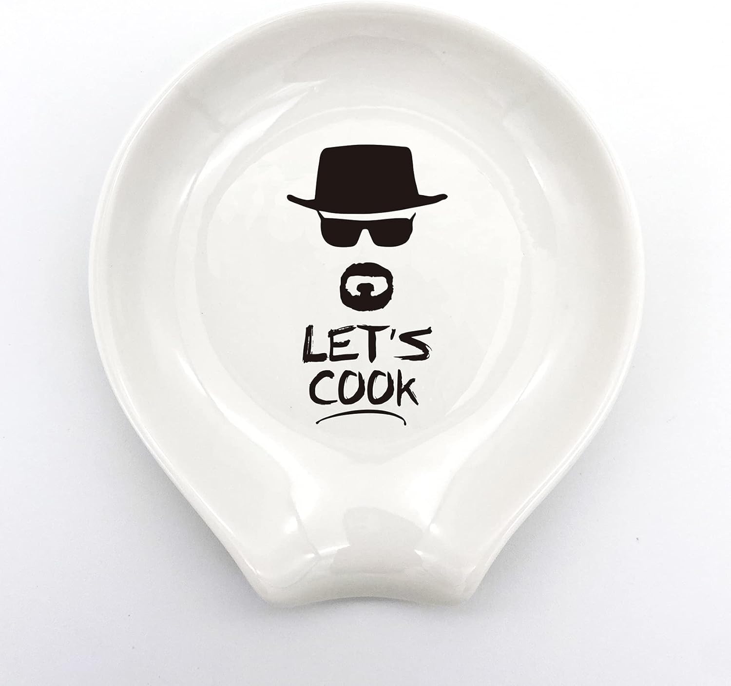 Amazon.com: YROVWENQ Funny Kitchen White Ceramic Spoon Rests, Let’s ...