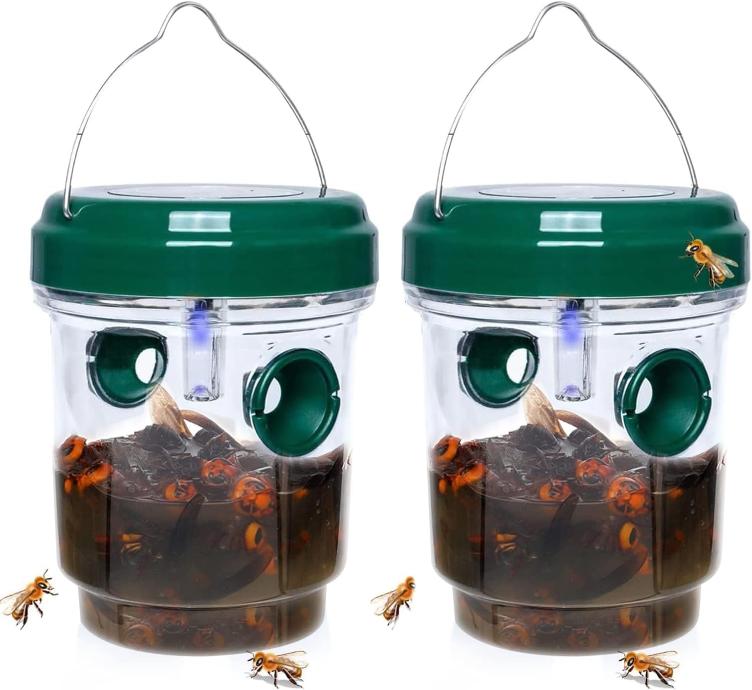 Amazon.com : Wasp Trap 10Pack Indoor Outdoor Reusable Wasp Traps Hornet ...