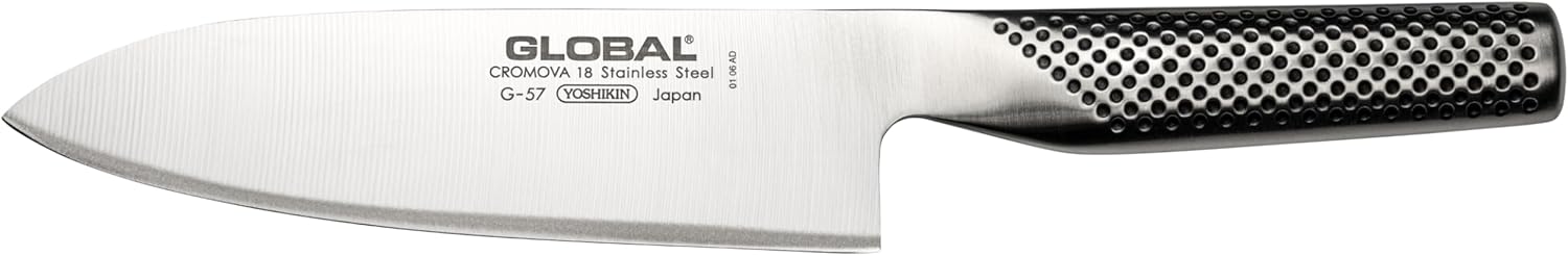 Global Cook's Knife, 16 cm. Stainless Steel. Ergonomic Dimpled handles ...