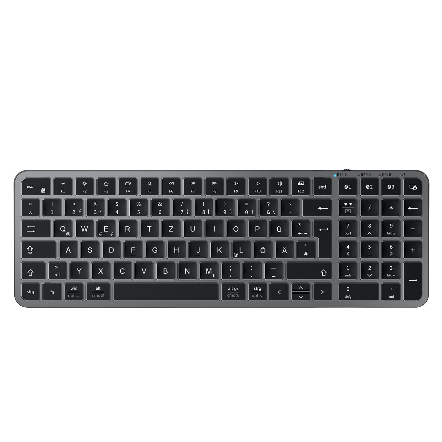 iClever Bluetooth Keyboard Mac, Wireless Multi-Device Keyboard with ...
