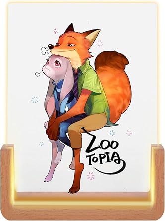 Amazon.co.jp: 3D Night Light Zootopia Nick Wild LED Light Table Lamp ...