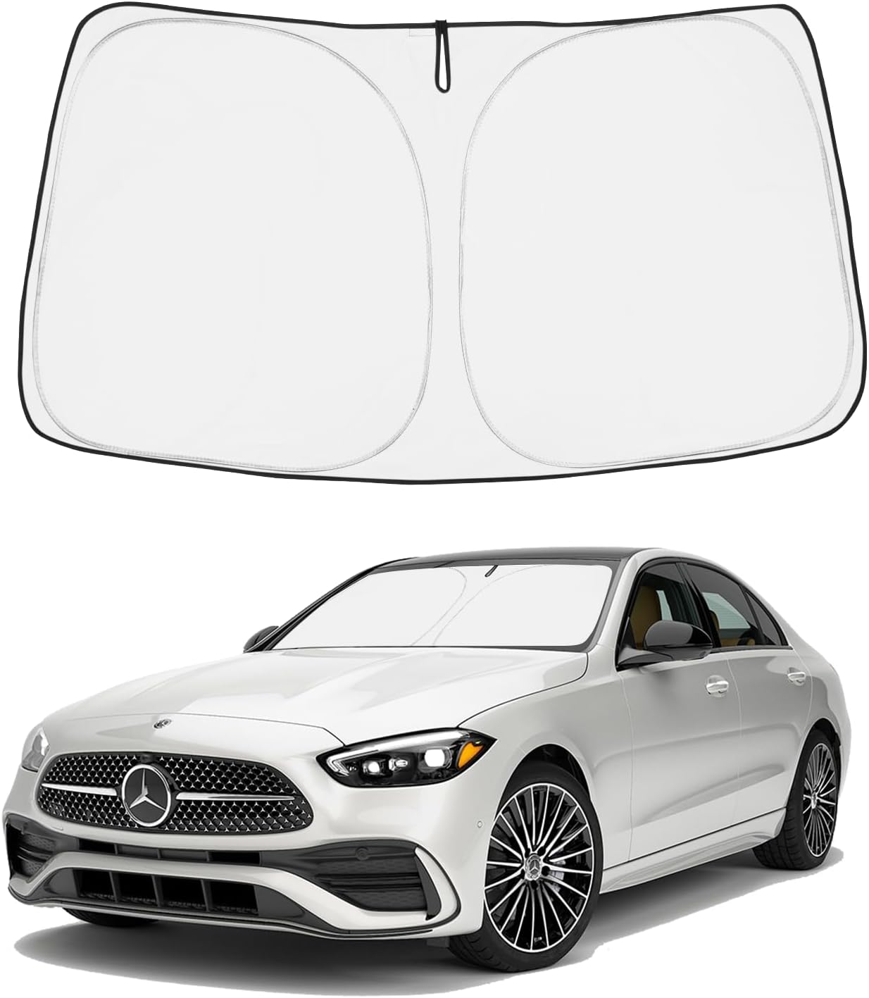 Amazon.com: Proadsy 2024 Upgrade Front Windshield Sun Shade Foldable ...