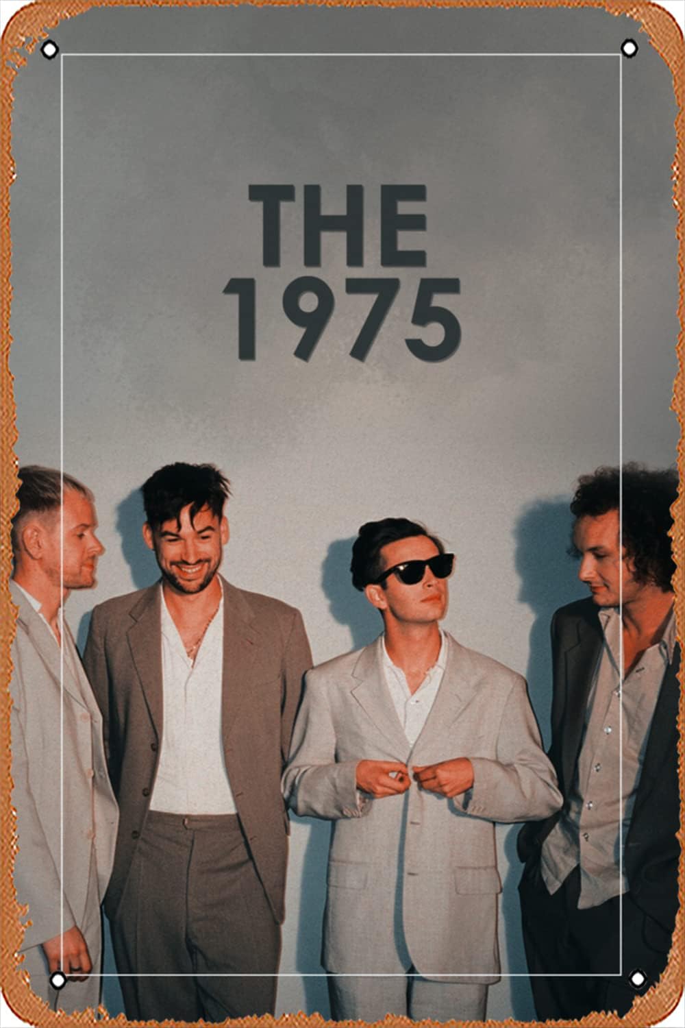 Amazon.com: Muecddoa The 1975 Band Poster Retro Metal Tin Sign Wall ...
