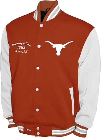 2Bhip NCAA Texas Longhorns Varsity Jacket - Men's Burnt Orange/White ...