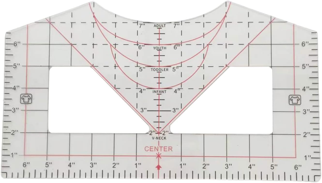 Amazon.com: IOOOFU T-Shirt Ruler Guide for Vinyl Alignment Acrylic T ...