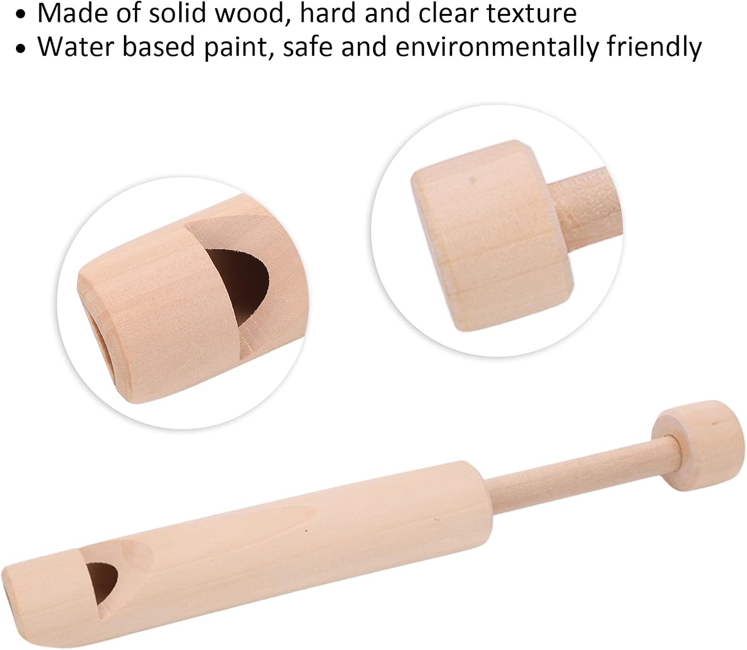 Wooden Slide Whistle, Push Pull Voice Change Flute Educational ...