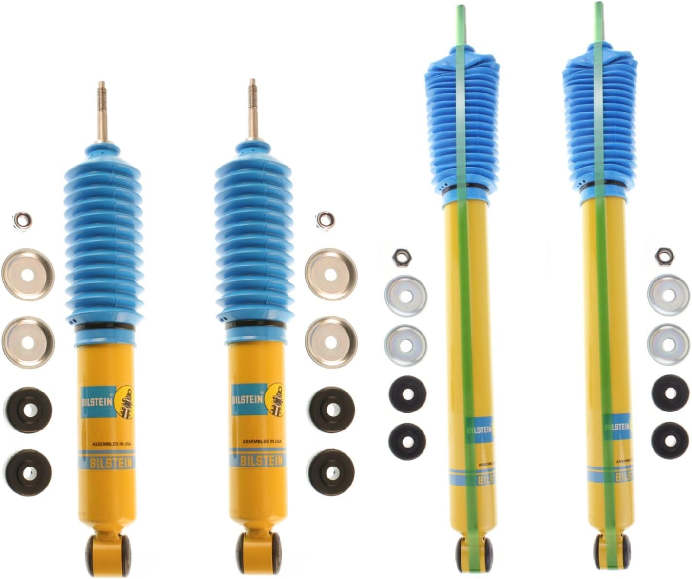 Amazon.com: Bilstein 4600 Series Set of Front & Rear Monotube Shocks ...