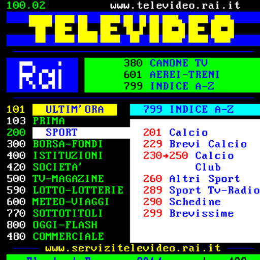Teletext Italy - App on Amazon Appstore