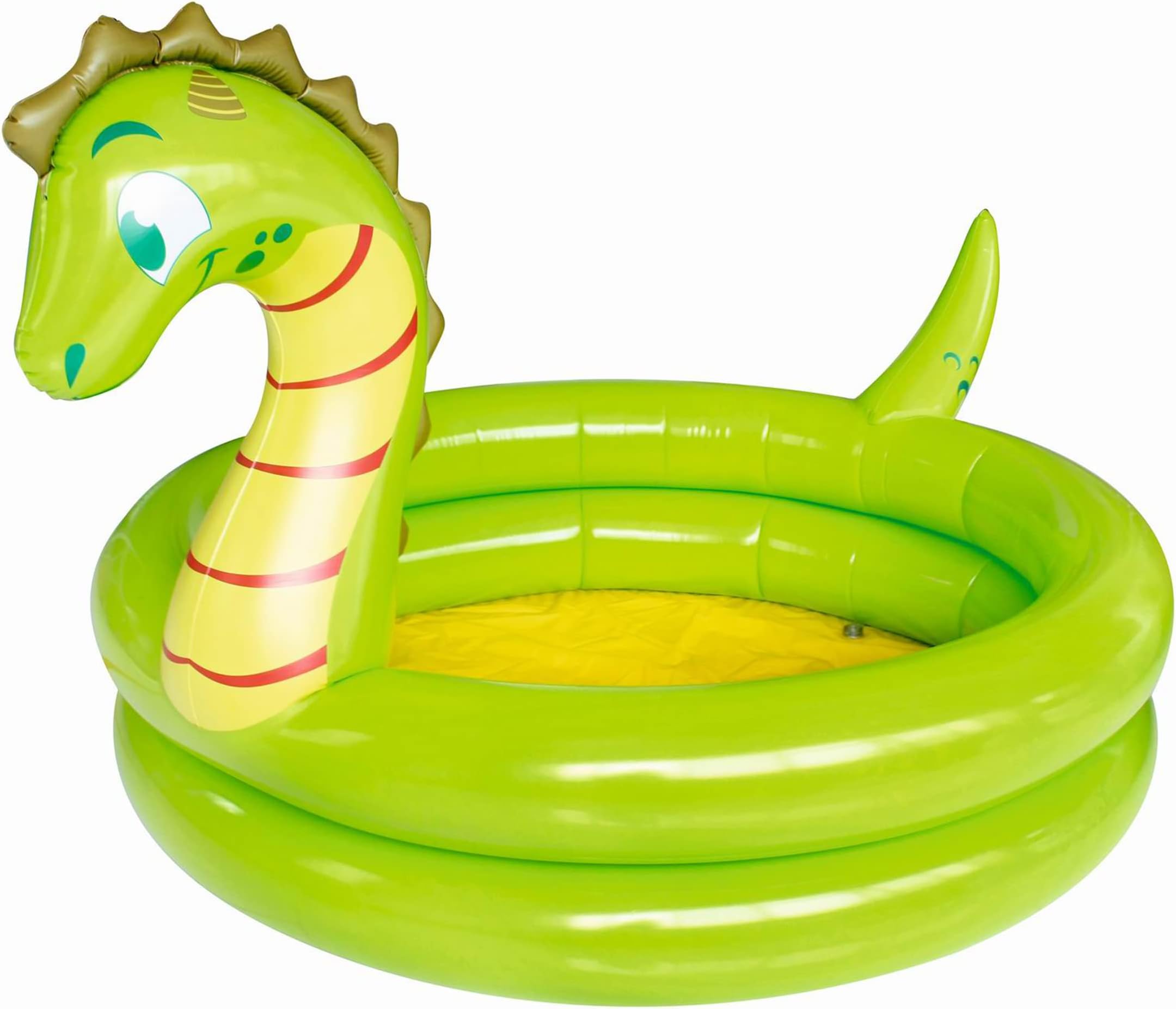 Amazon.com: Splash Buddies Kid's 2-Ring Dinosaur Inflatable Kiddie ...