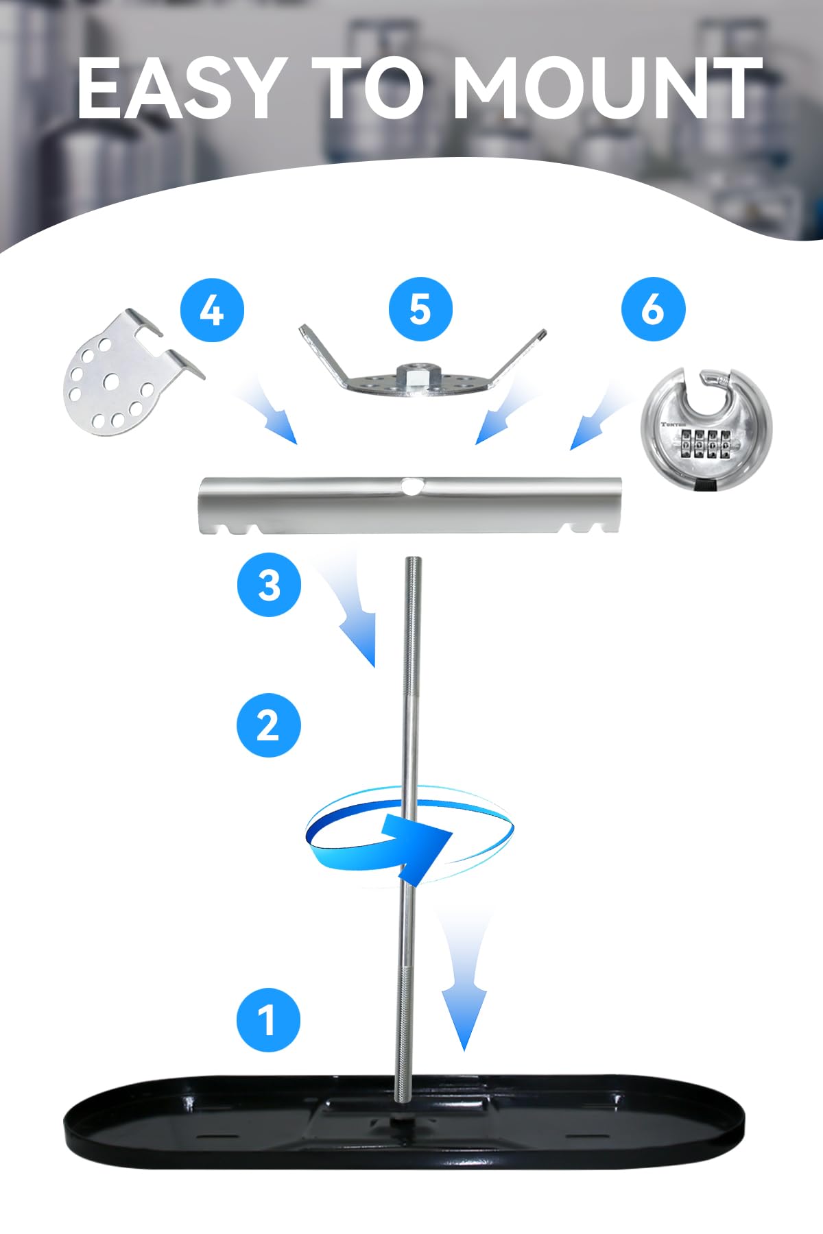 Snapklik.com : RVPNR RV Dual Propane Tank Mounting Rack