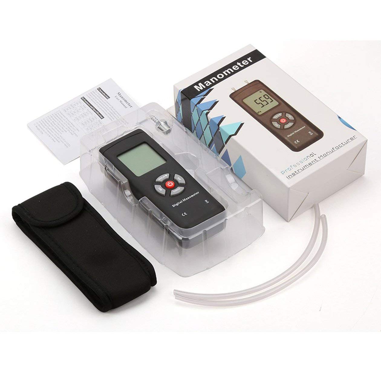Buy TL-100 Digital Manometer Air Pressure Meter Portable Pressure ...