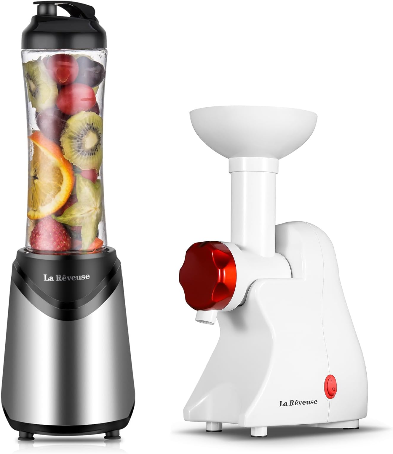 Amazon.com: La Reveuse 300W Personal Size Blender (Silver) + La Reveuse ...
