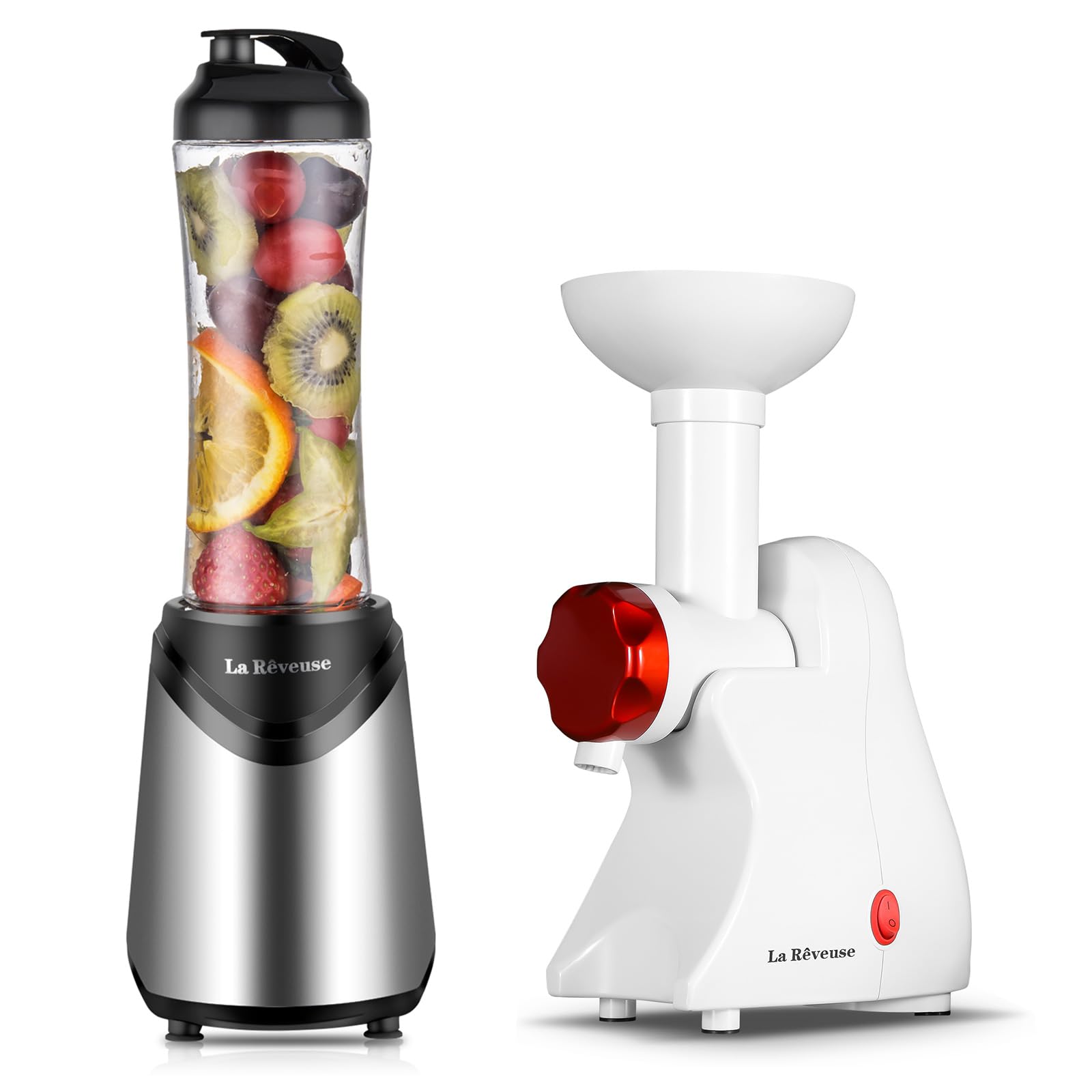 Amazon.com: La Reveuse 300W Personal Size Blender (Silver) + La Reveuse ...