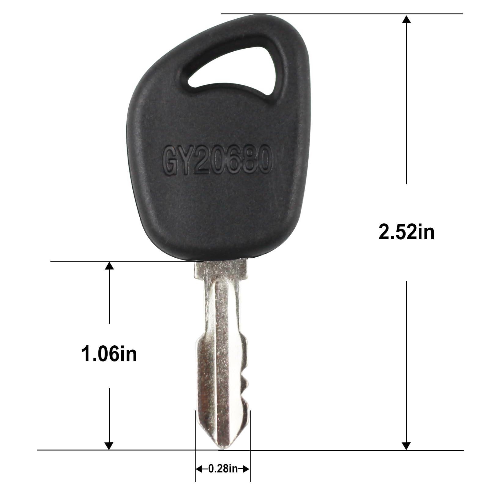 Snapklik.com : 6PCS Lawn Mower Ignition Keys GY20680 Replacement For Jo ...