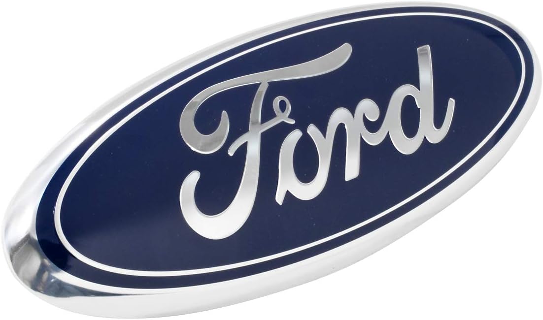 Amazon.com: 2005-2007 Super Duty Blue/Chrome 9" Front Grille Emblem ...