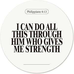Amazon.com: Yetmadi Black And White Inspirational Christian Round Mouse ...