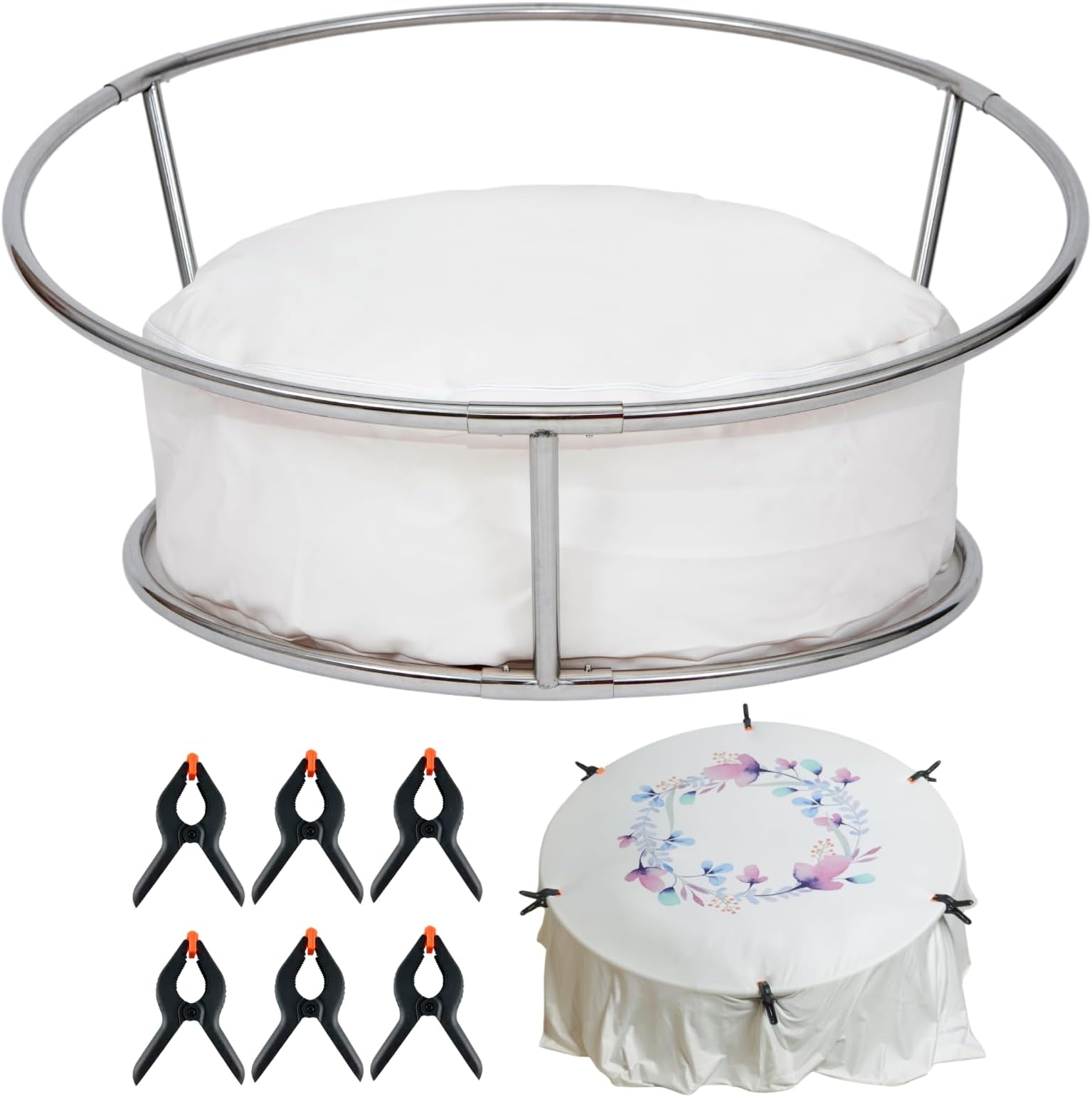 Amazon.com : Newborn Posing Table with Beanbag(Unfilled) and 6 Clips Newborn Photography Stand ...