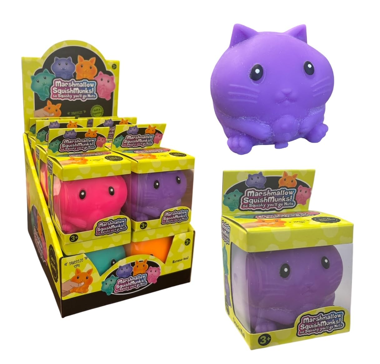 Amazon.com: Hapros Cute Marshmallow Squishmunks Squishy Toy Ultra ...
