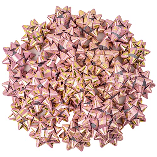 Snapklik.com : MAYPLUSS Christmas Pink & Gold Gift Bow Assortment