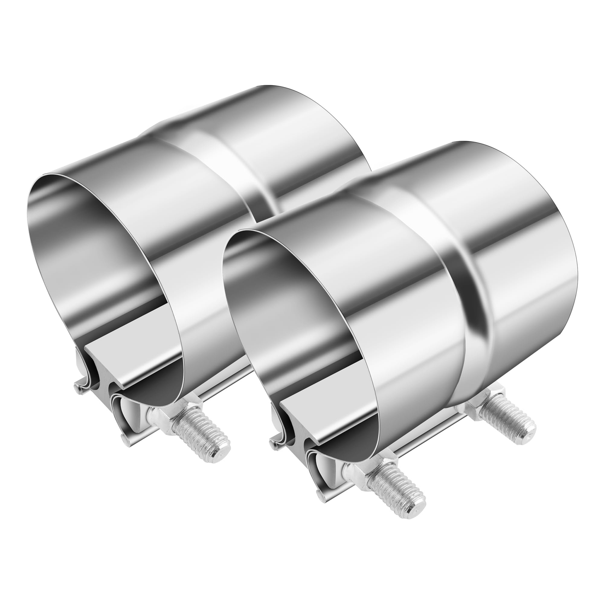 Amazon.com: 2PCS 2.25 Inch Exhaust Clamps,Stainless Steel 2 1/4 Exhaust ...
