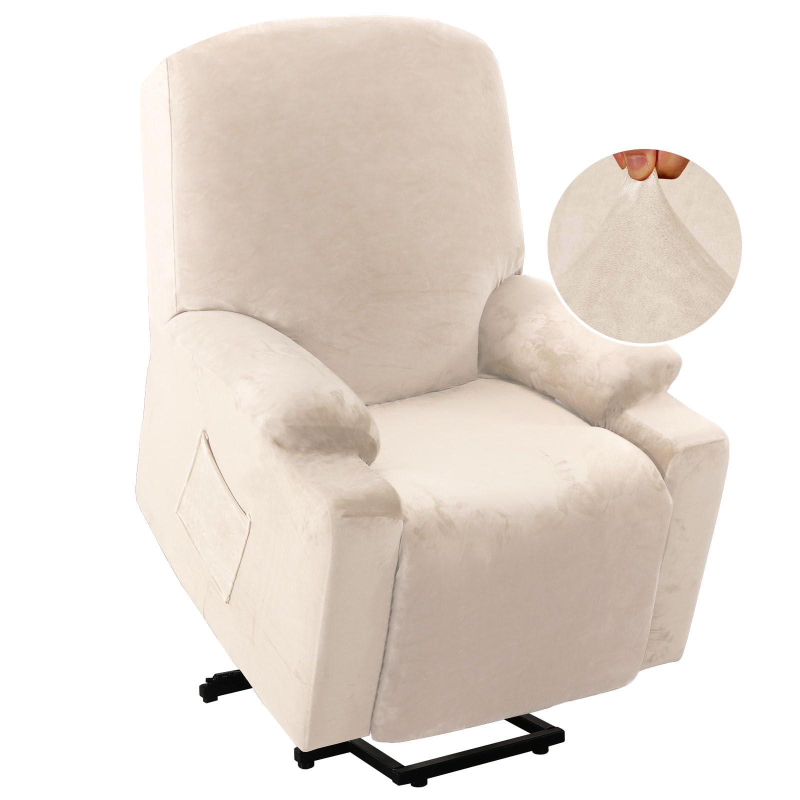 Amazon.com: H.VERSAILTEX Rich Velvet Stretch Recliner Slipcovers 1 ...