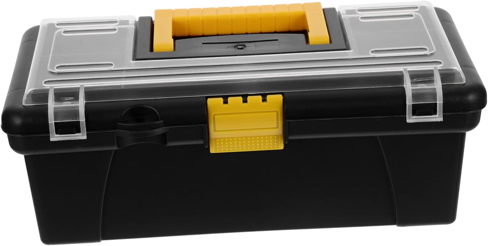 KONTONTY Heavy Duty Plastic Tool Box Household Tools Organizer Storage ...