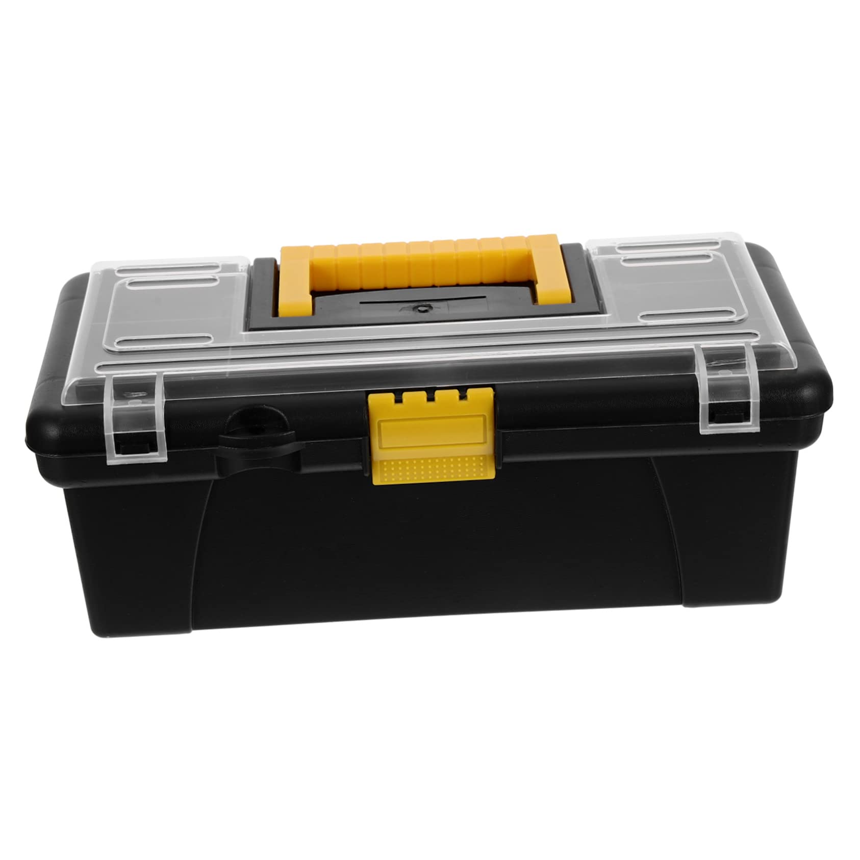KONTONTY Heavy Duty Plastic Tool Box Household Tools Organizer Storage ...