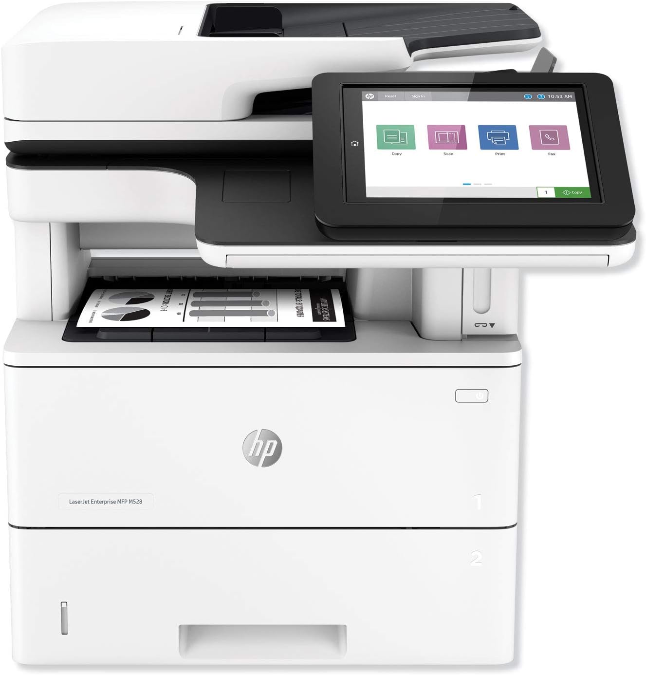 HP Laserjet Enterprise MFP M528f Monochrome All-in-One Printer with ...