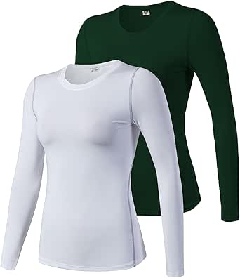 2/3 Pack Women's Long Sleeve Shirts UPF 50+ Sun Protection Compression ...