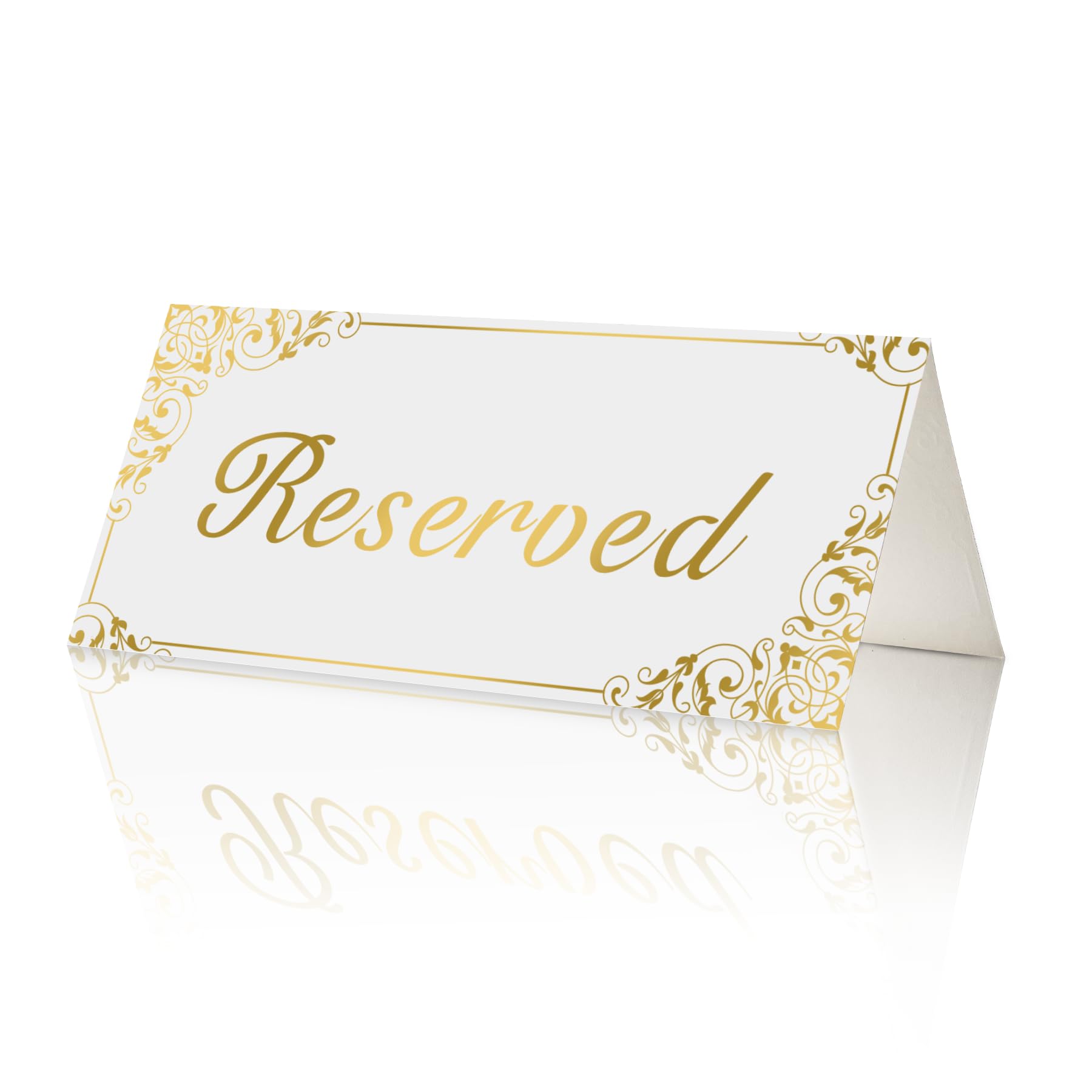 Amazon.com: 18 Pack Gold Reserved Table Signs for Wedding Party ...
