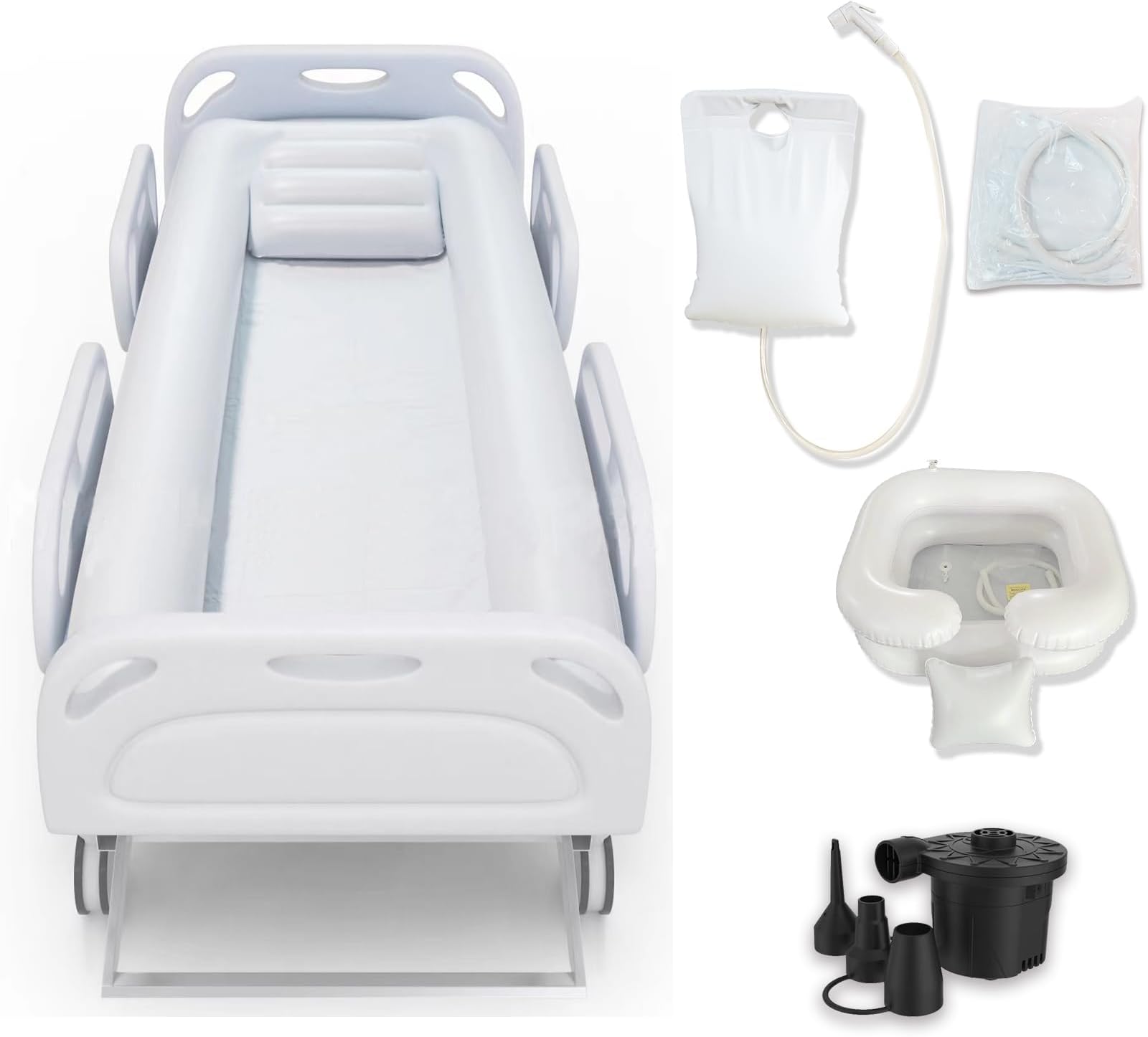 Amazon.com: JJFFTAO,Medical Inflatable Bathtub,Bed Bath,Medical PVC ...