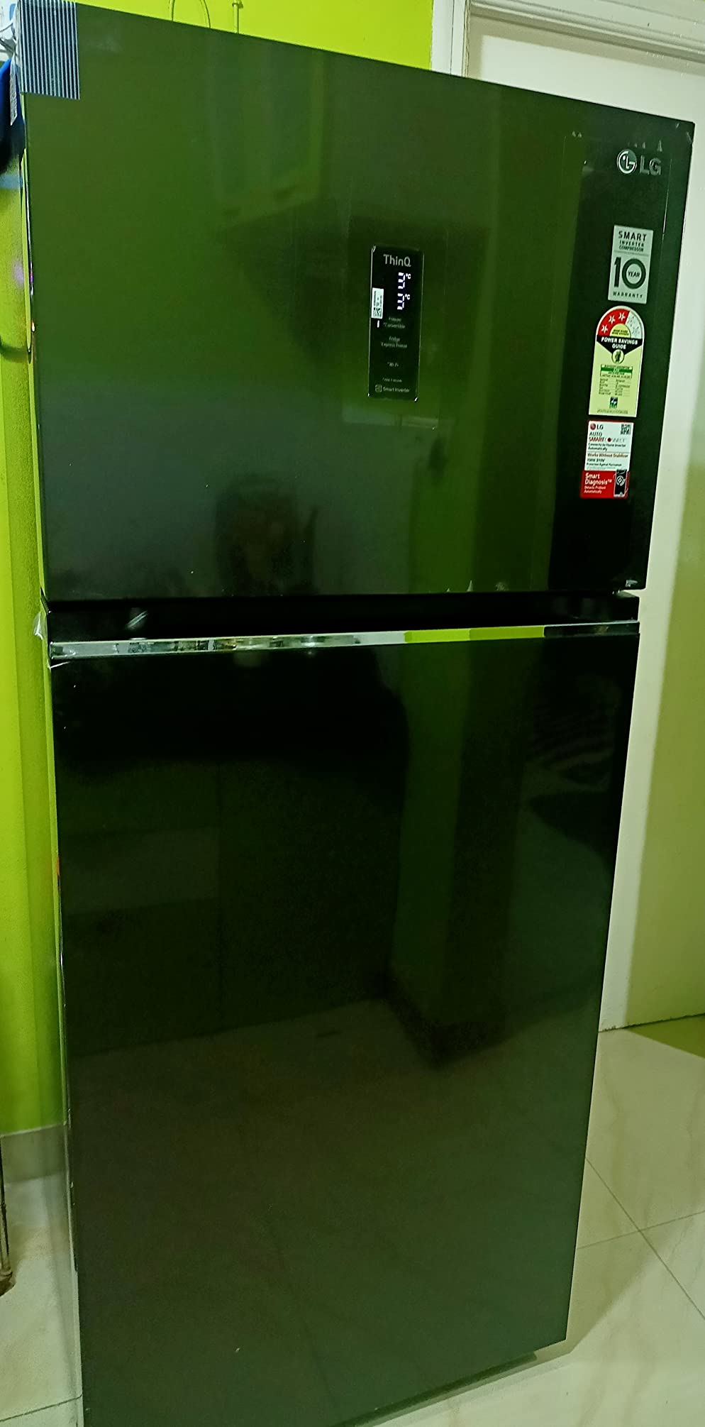 Lg 398 L 3 Star Frost-Free Smart Inverter Wi-Fi Double Door ...