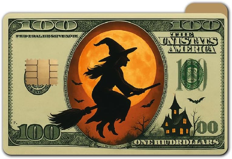 Funny Debit Card Sticker – Halloween Decor Credit Card Skin, Waterproof ...