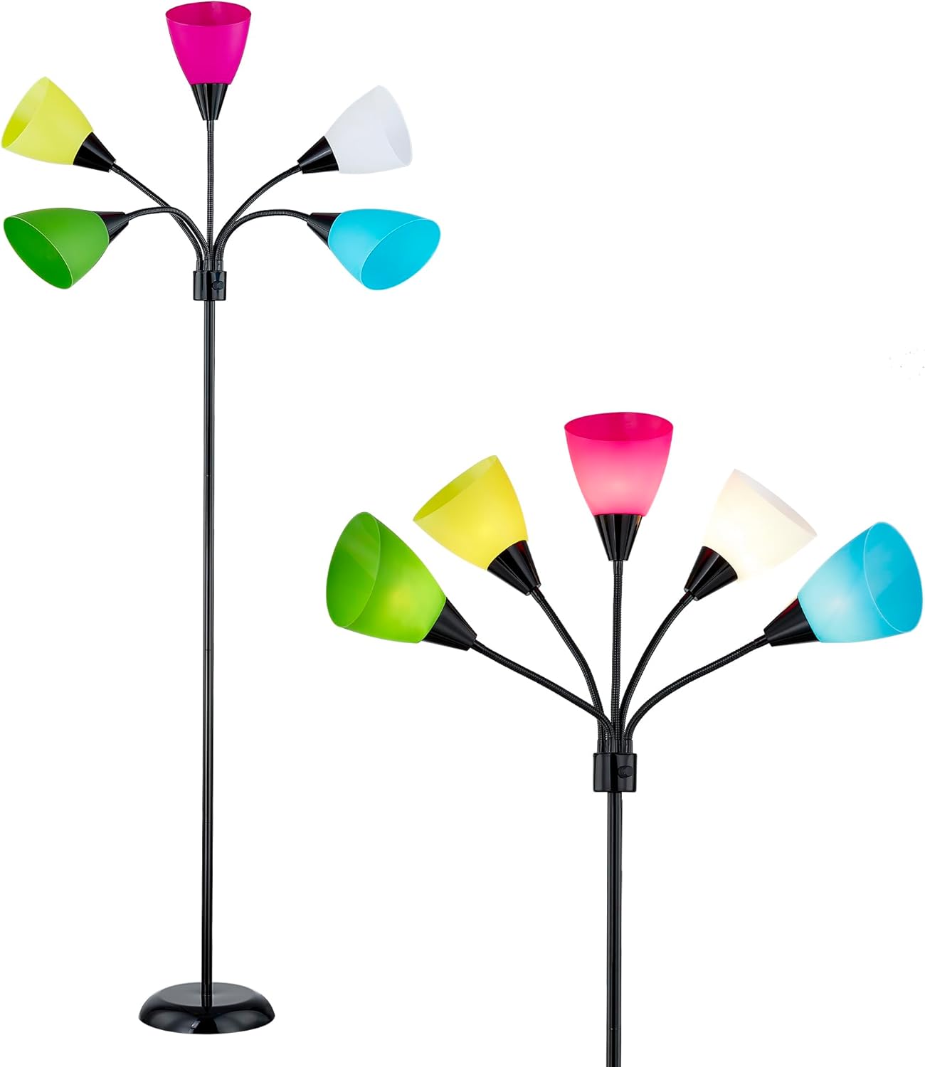 Modern Floor Lamp, Floor Lamps for Living Room, Multi Head Tall Floor ...