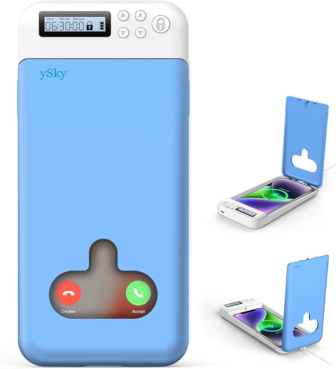 Amazon.com: ySky Cell Phone Lock Box with Timer,Portable Timed Phone ...