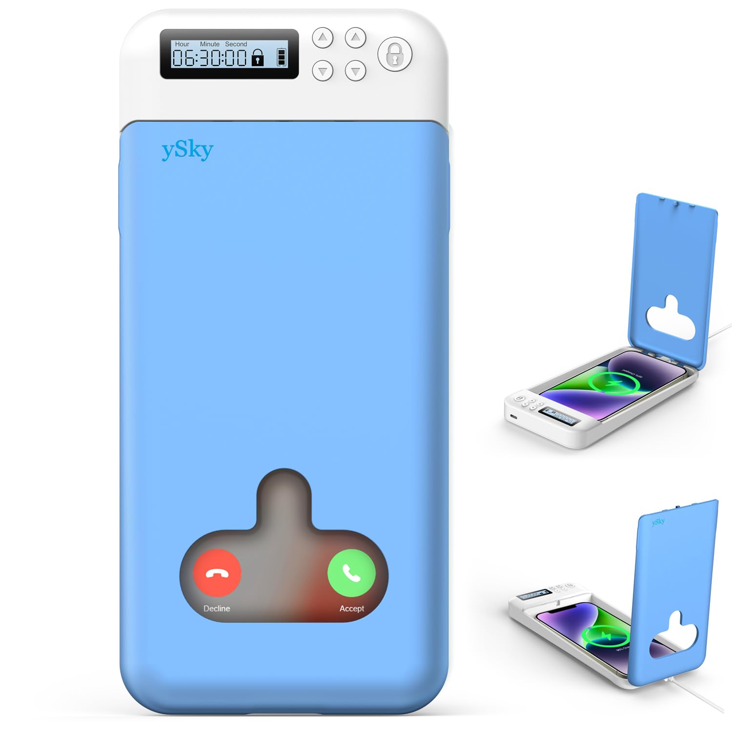 Amazon.com: ySky Cell Phone Lock Box with Timer,Portable Timed Phone ...