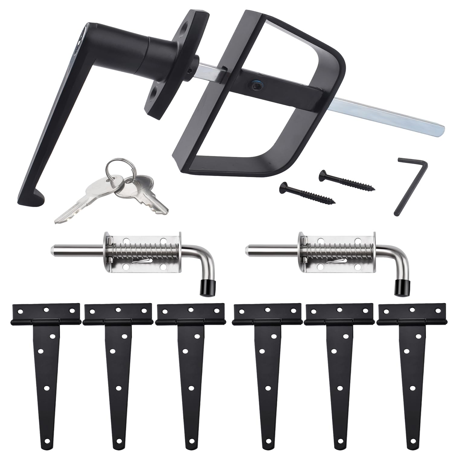 Amazon.com: Shed Door Hardware Kit, Complete with T Hinges, Latches ...