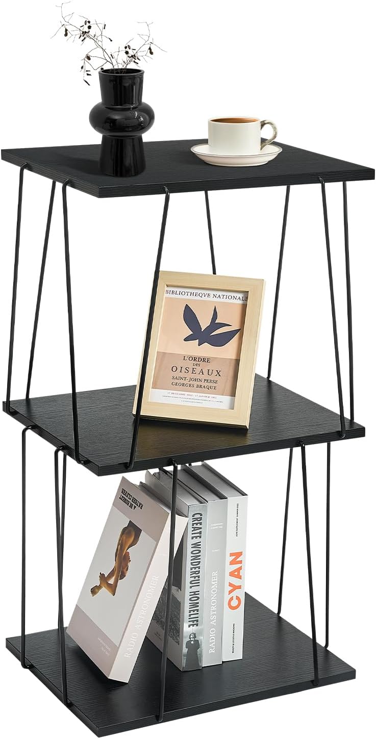 Amazon.com: KJGKK Tall Side Table, Small End Table, 29 inch High Accent ...