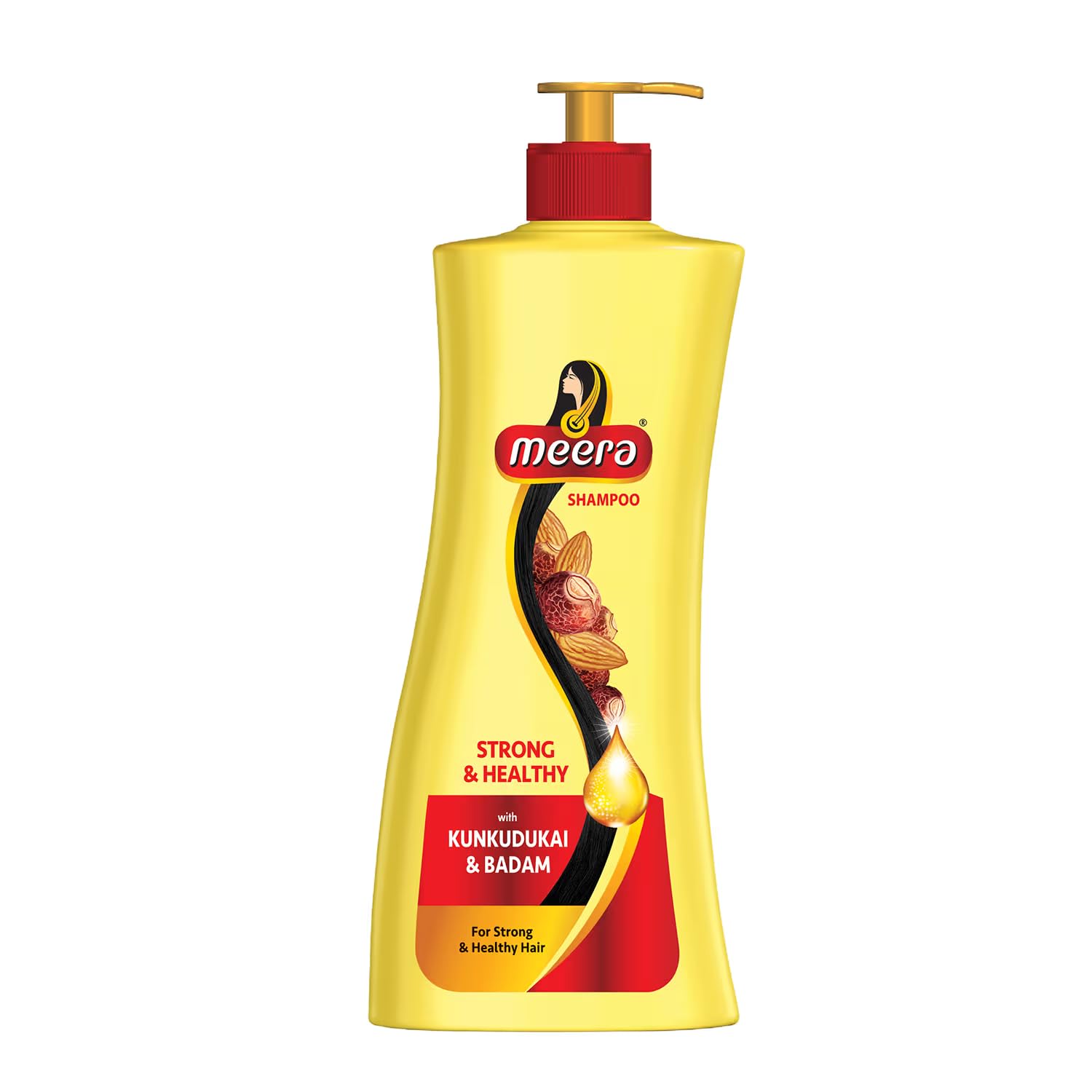Amazon.com : Meera Strong and Healthy Shampoo with Kunkudukai and Badam ...
