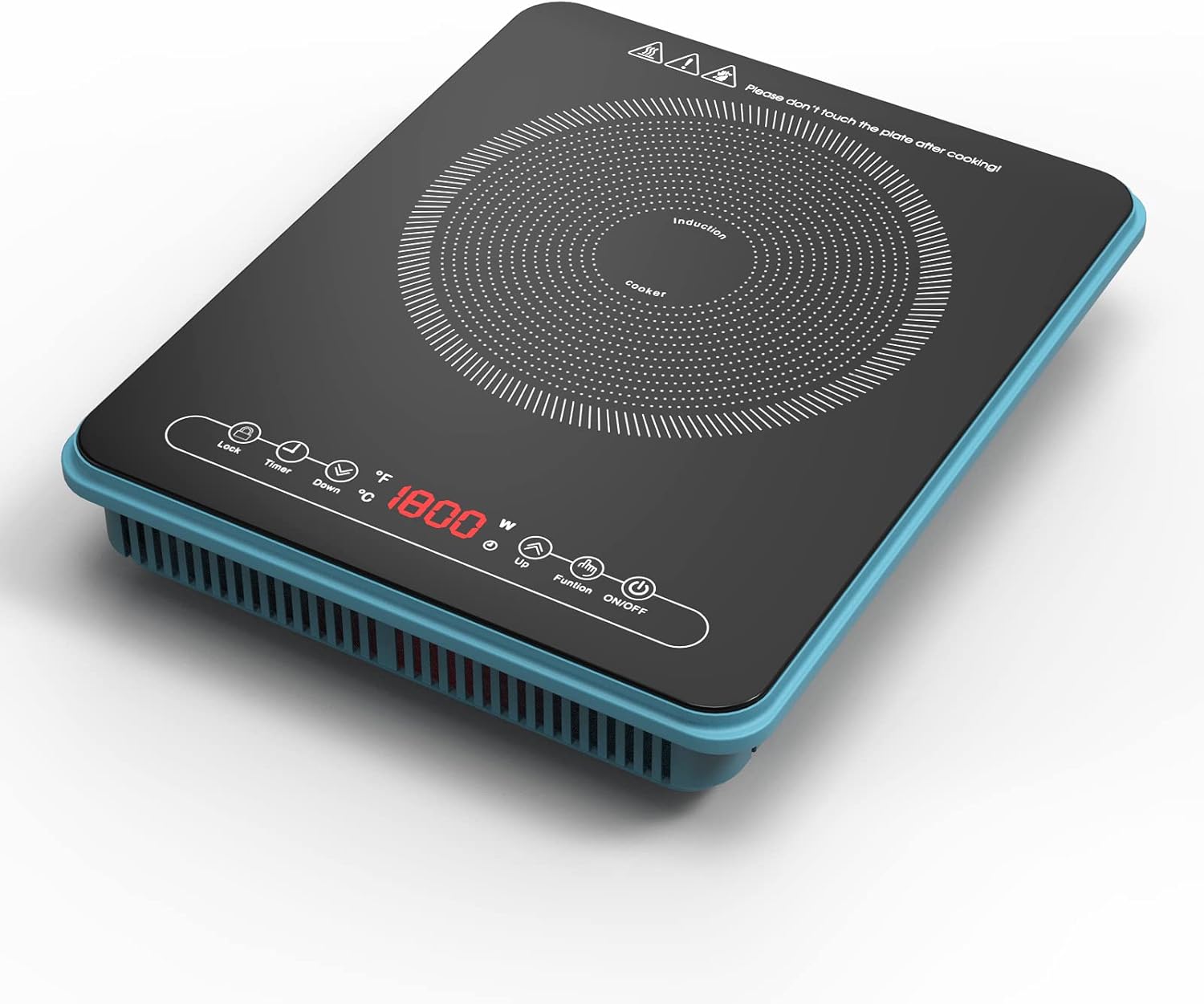 Amazon.com: Induction Cooktop 1800W True, Single Burner Induction Stove ...